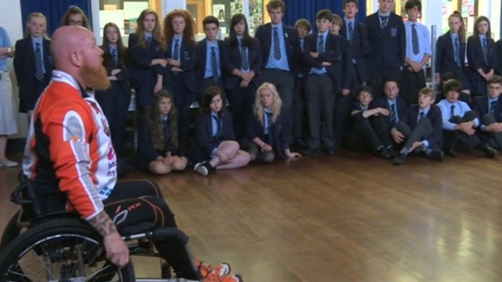 Paralympian Adrian Derbyshire inspires children on the Isle of Man ...