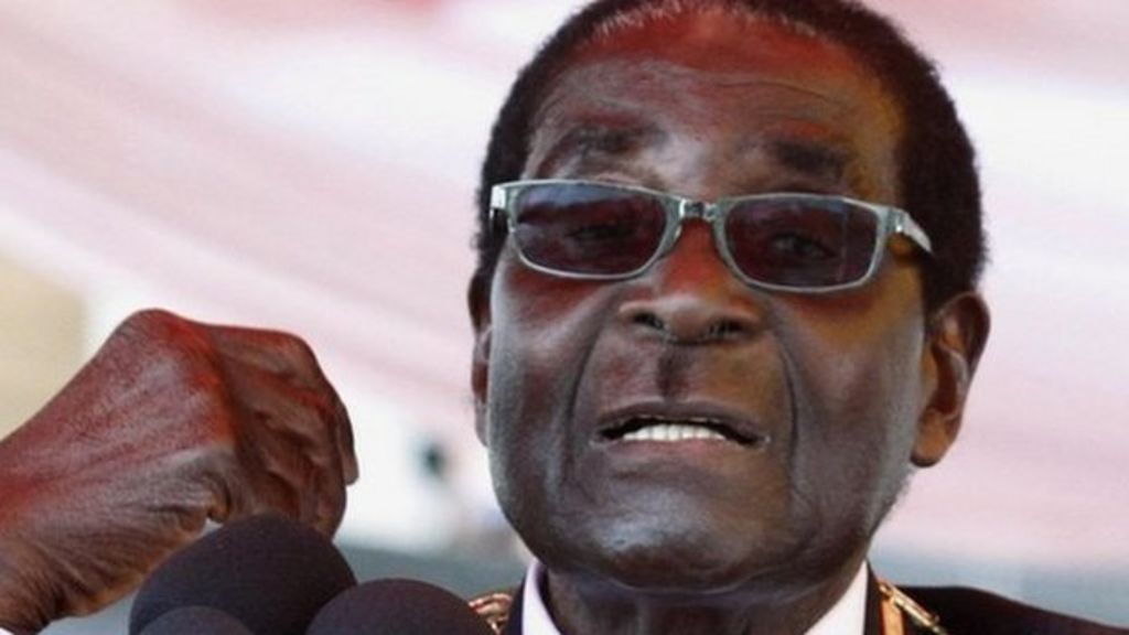 Zimbabwe's Robert Mugabe tells white farmers 'to go' - BBC News
