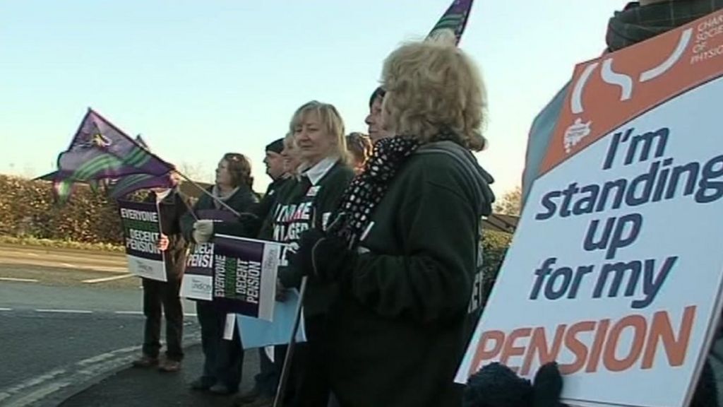 Around 70,000 in Wales strike over pay and conditions - BBC News