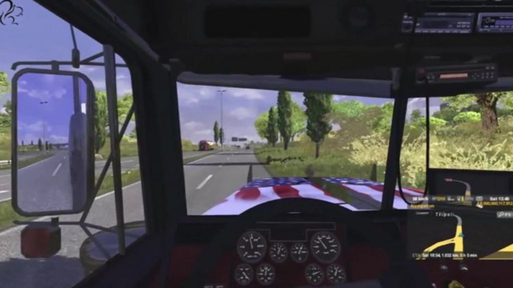 Paul Fairhurst plays Euro Truck Simulator 2 - BBC News