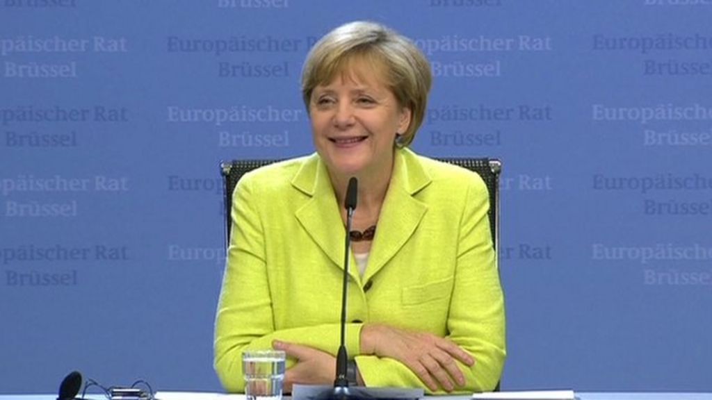 Reporter sings Happy Birthday to German Chancellor Angela Merkel - BBC ...