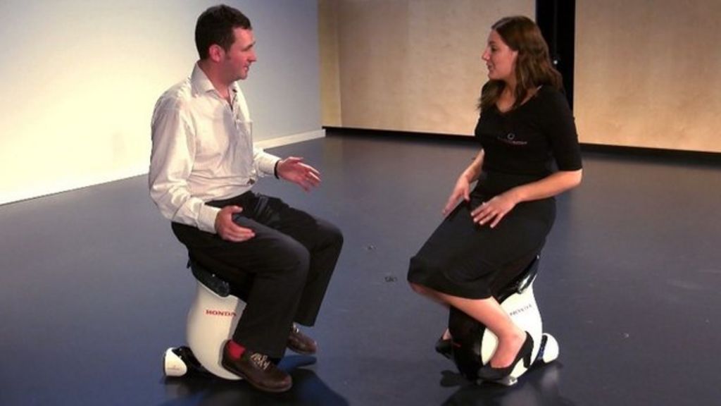 Testing out Honda's personal mobility Uni-Cub device - BBC News