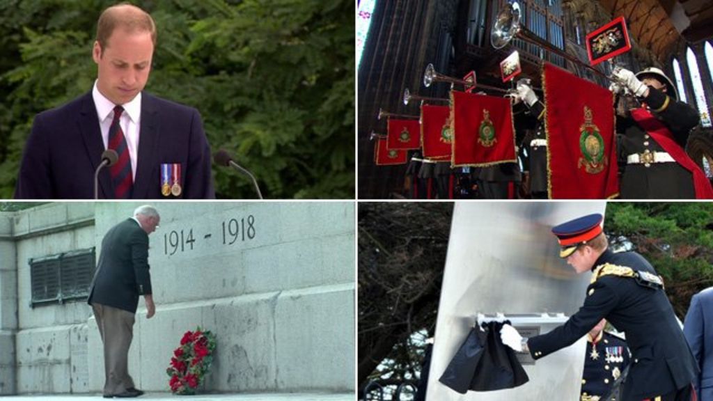 Highlights from WW1 centenary events across the globe - BBC News