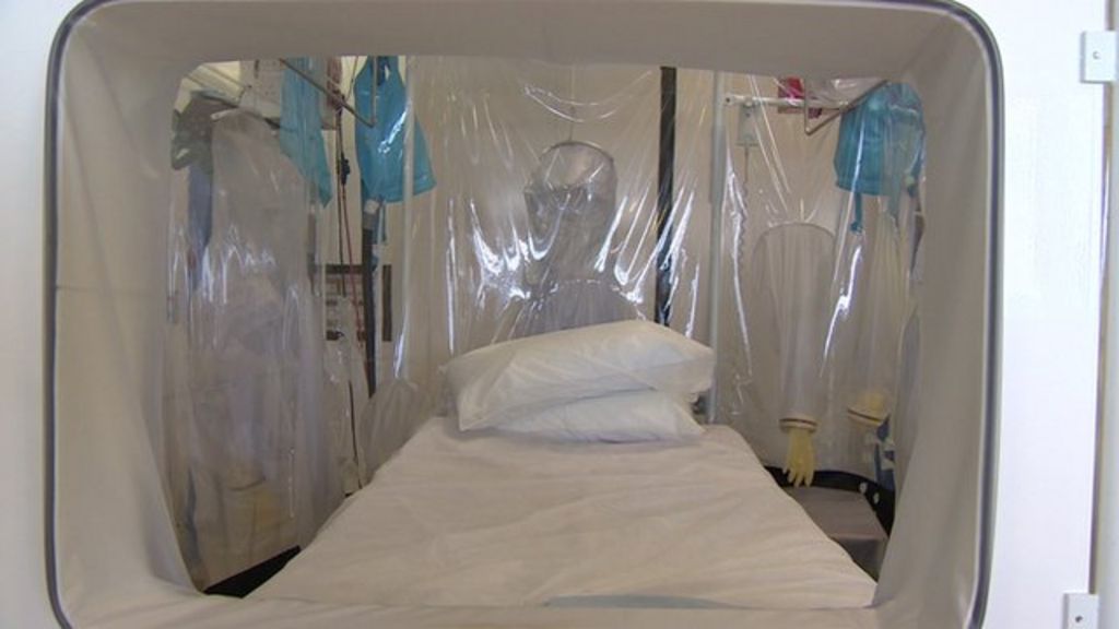 An Ebola isolation unit in London - BBC News