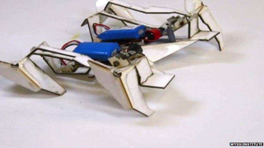 Robots inspired by origami fold themselves into action - BBC News