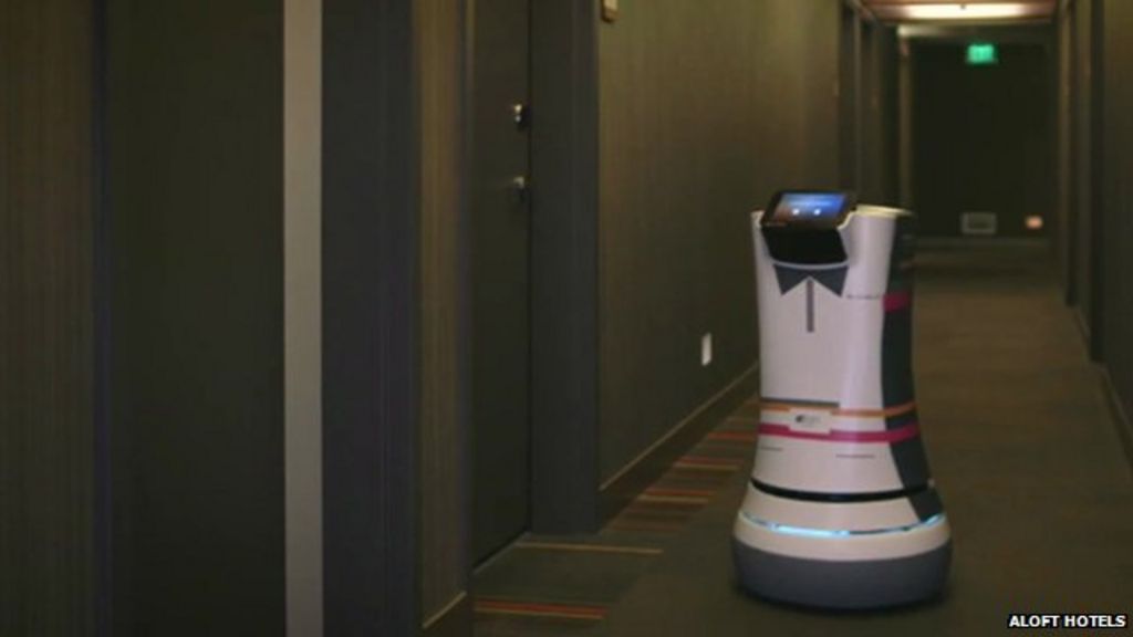 Robot butlers 'a gimmick', says hotel workers' union - BBC News