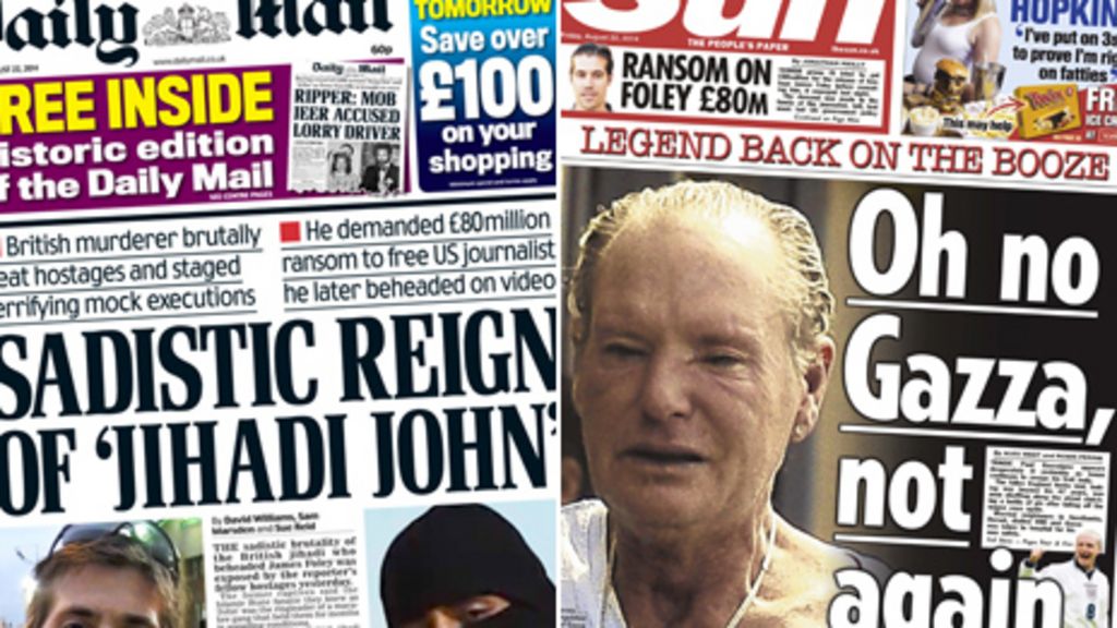 'Jihadi John', fears for Gazza and GCSE 'ghost of Gove' in headlines ...