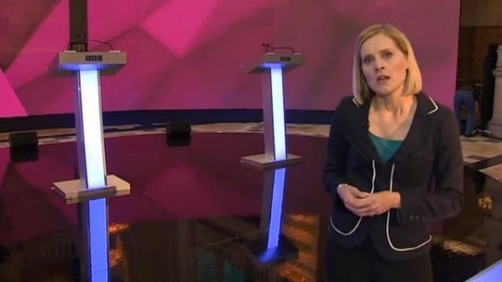 Inside the debate venue with Lorna Gordon - BBC News