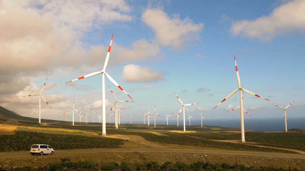 Chile launches its biggest wind farm - BBC News