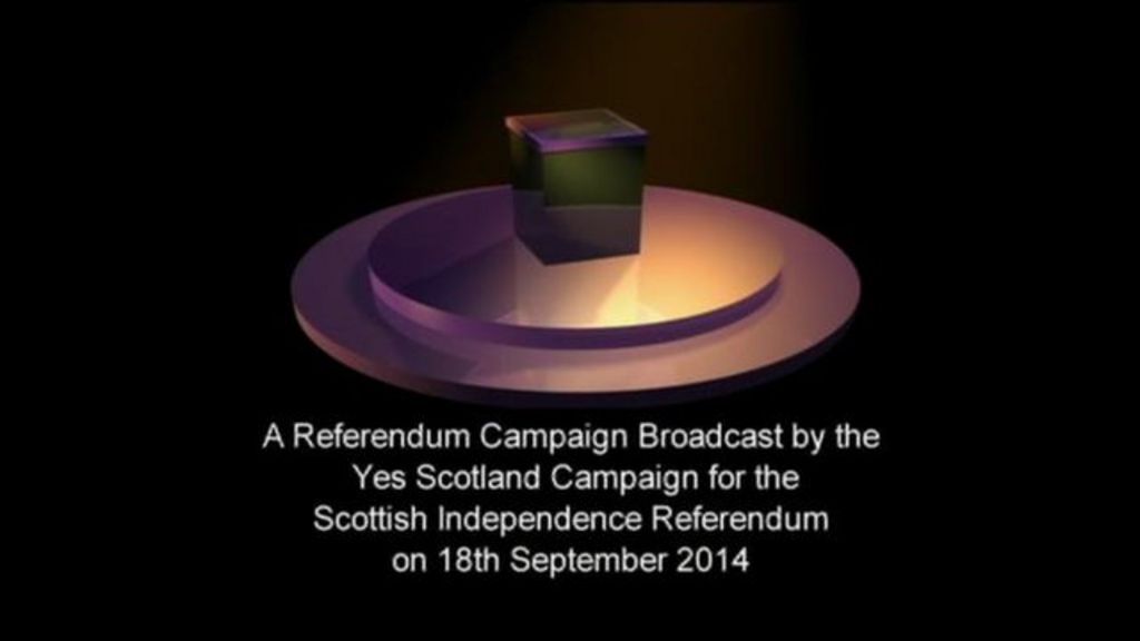 Scottish independence referendum: Yes Scotland campaign broadcast - BBC ...