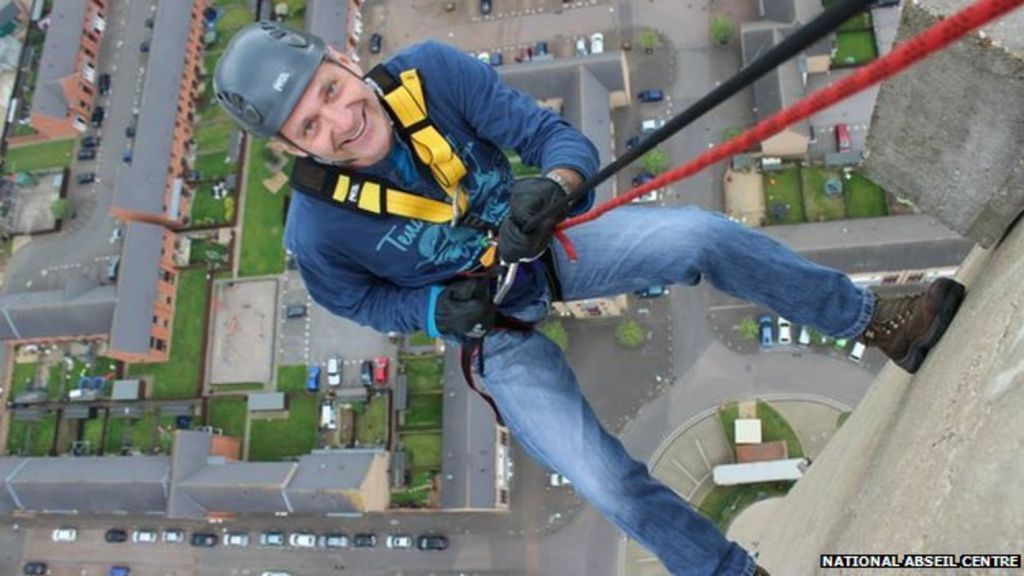 Northampton lift tower gets permanent abseiling status - BBC News