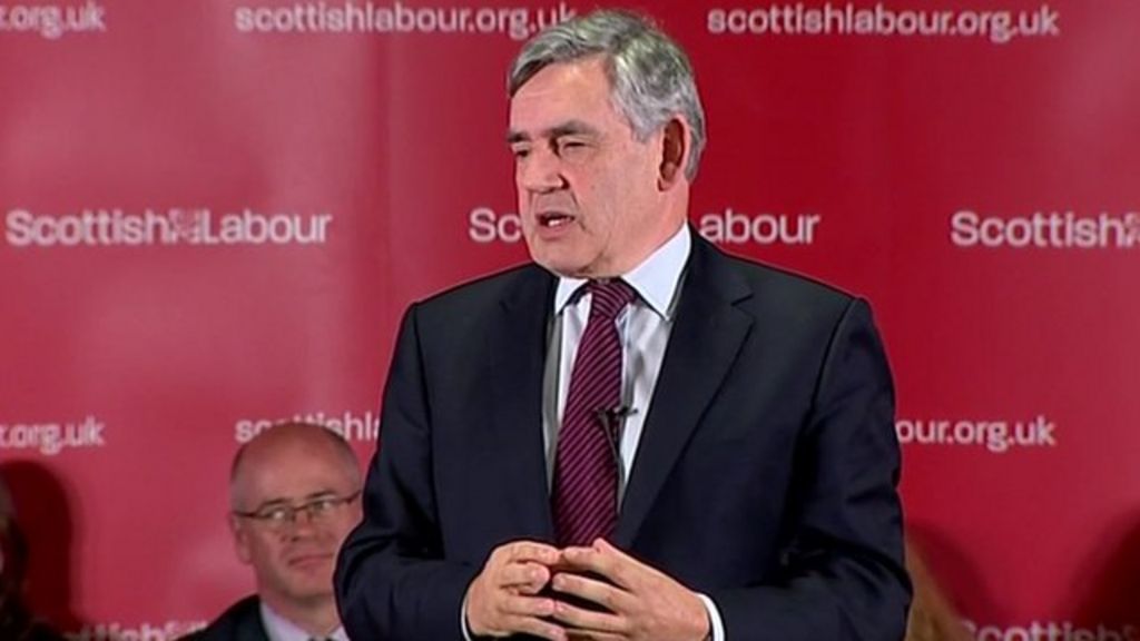 Gordon Brown proposes 'stronger Scottish Parliament' - BBC News