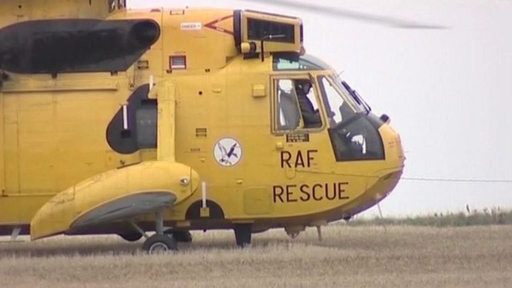 Helicopter crashes off East Yorkshire coast - BBC News