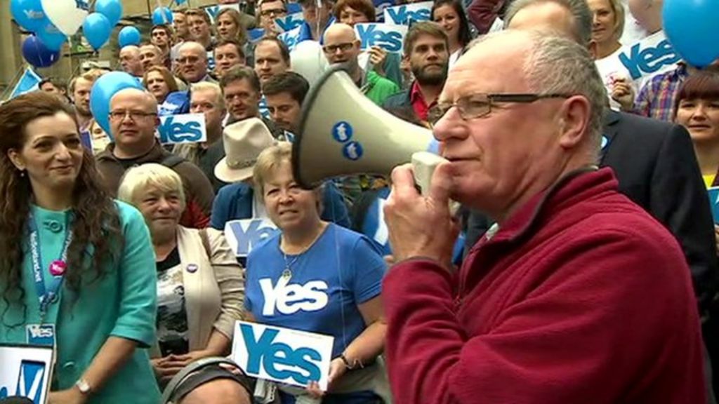 Yes campaign rally: 'People of Scotland will not be fooled' - BBC News