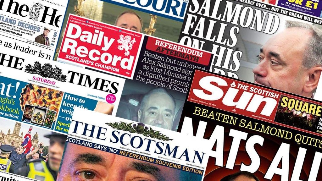 What the Scottish papers say - BBC News