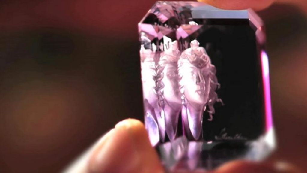 Carving humans into precious stone - BBC News