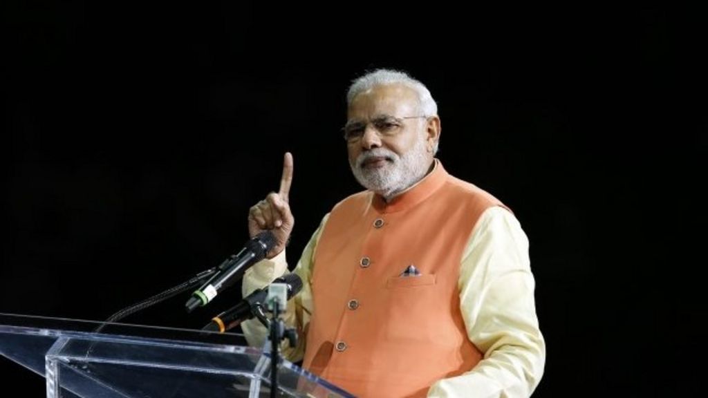 Indian PM Narendra Modi speaks at Madison Square Garden - BBC News