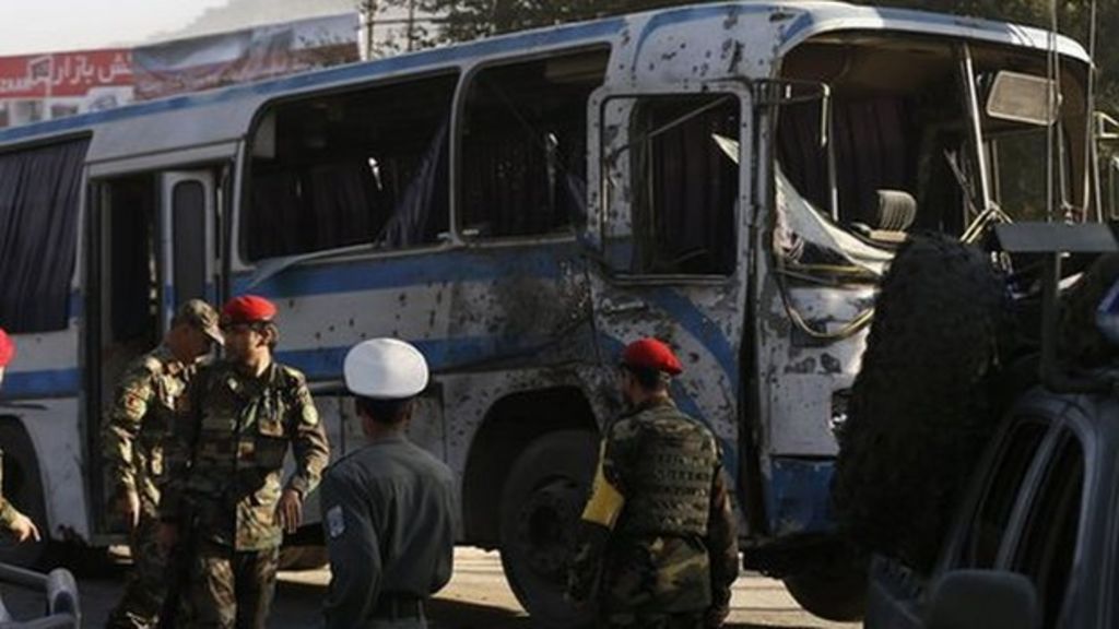 Taliban kill three in Kabul blast targeting army bus - BBC News