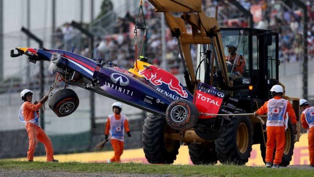 Japanese GP: Crashes and drama in second practice at Suzuka - BBC Sport