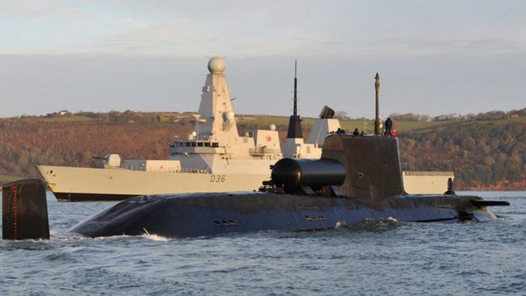 HMS Astute: Royal welcome home for naval attack submarine - BBC News
