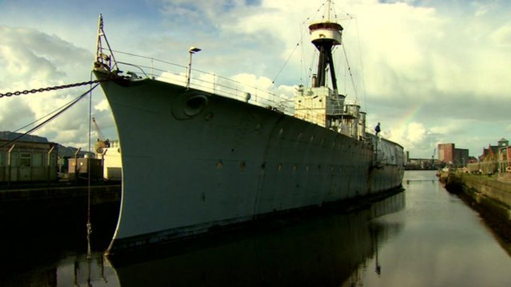 Saving HMS Caroline: Warship surviving from WW1 - BBC News