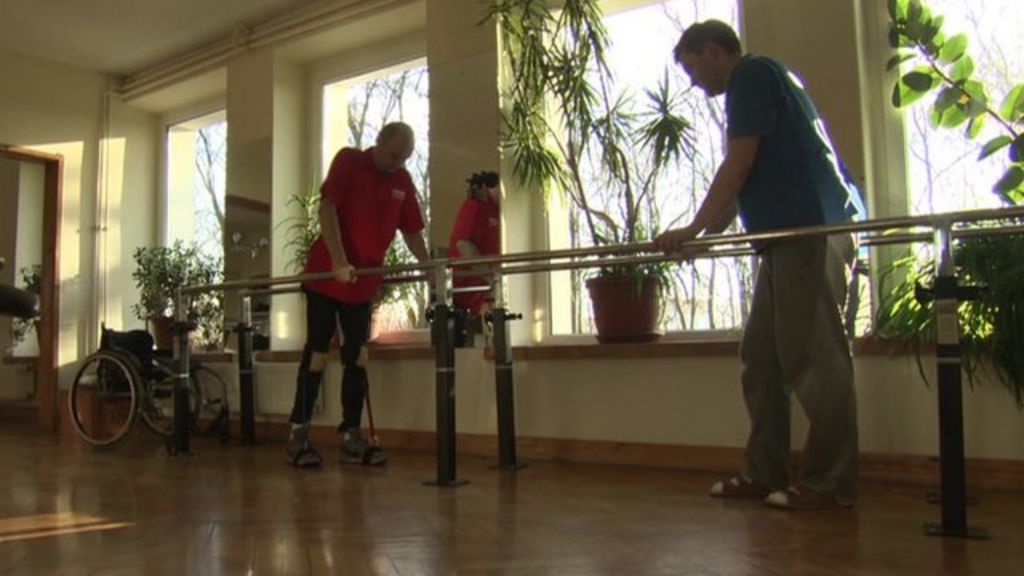 Paralysed man walks again after cell transplant - BBC News