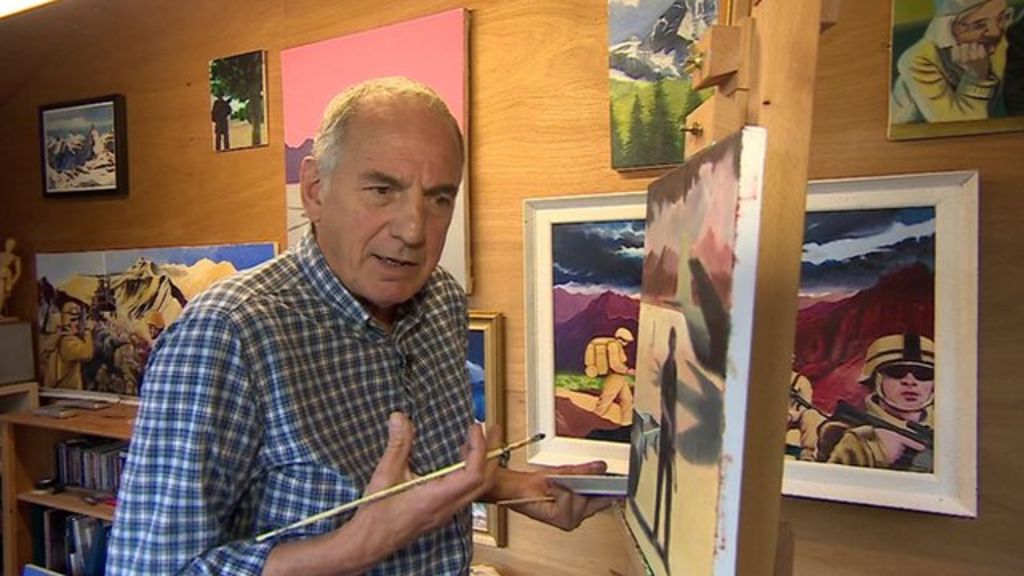 Afghanistan images painted by ex-minister Kim Howells - BBC News