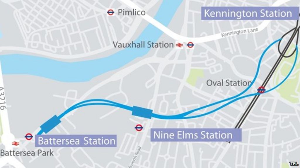 Northern Line extension to Battersea and Nine Elms given go-ahead - BBC ...