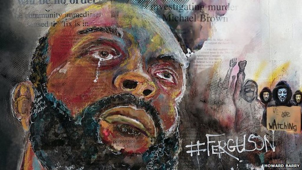 Ferguson shooting: Michael Brown protests inspire artist Howard Barry ...