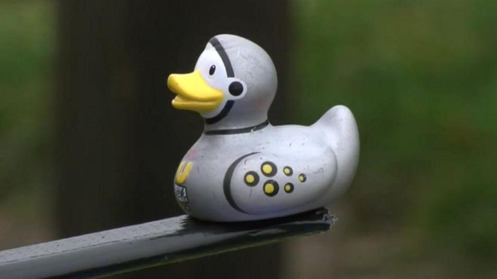University of York students send rubber duck into space - BBC News