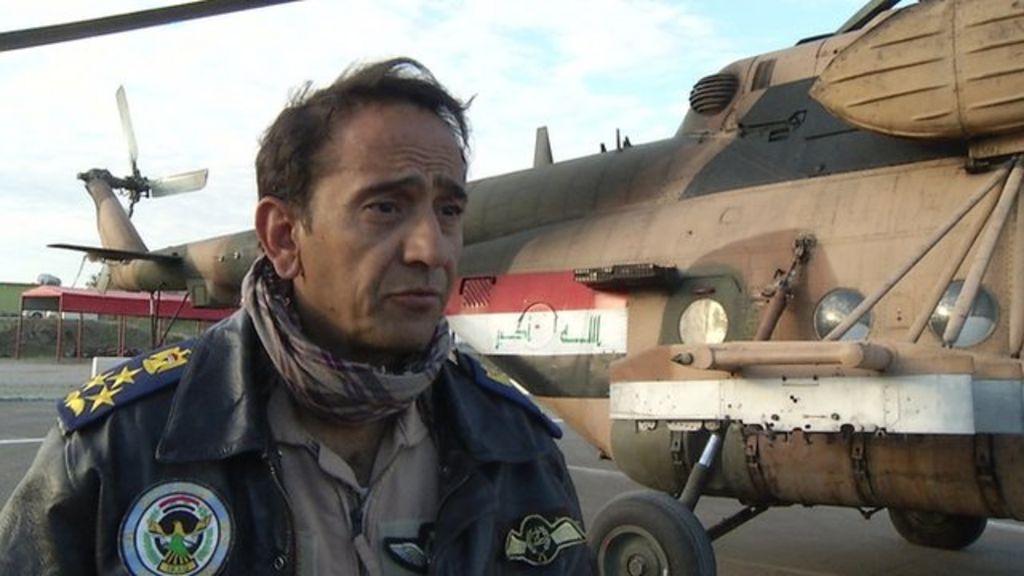 Iraqi air force pilot: 'They see us crying' - BBC News