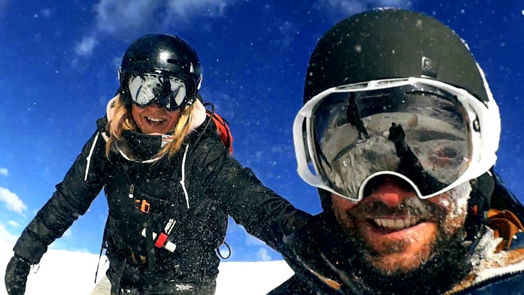Ski Sunday: Jenny Jones and Ed Leigh shred powder - BBC Sport