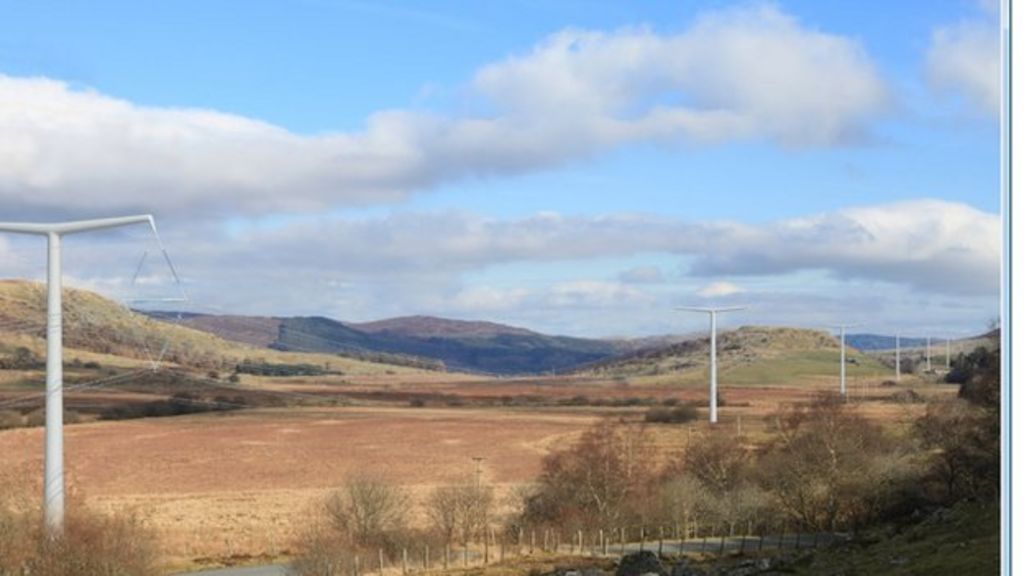 Overhead power lines chosen for Anglesey nuclear station - BBC News