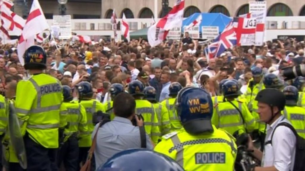 50 sentenced for EDL protest violence in Birmingham - BBC News