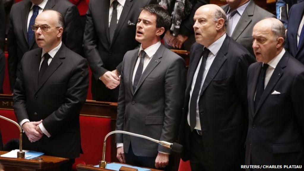 French MPs sing La Marseillaise in National Assembly - BBC News