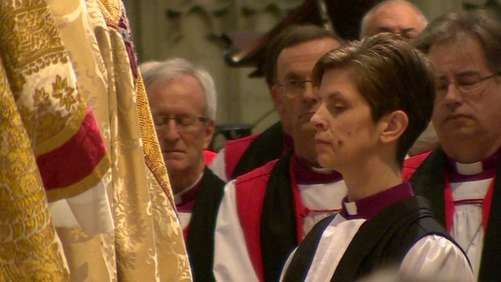 First female bishop: 'Laying on of hands' marks consecration - BBC News