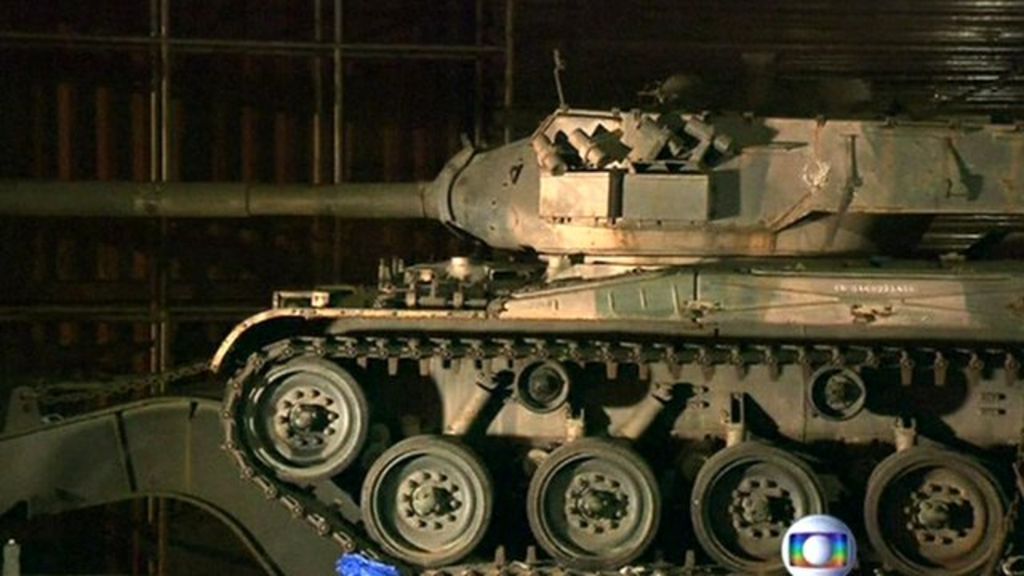 Mystery as tanks found in Brazil warehouse - BBC News