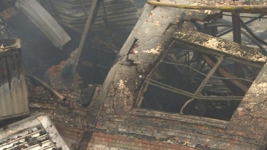 Dowty propeller factory in Gloucestershire devastated by fire - BBC News