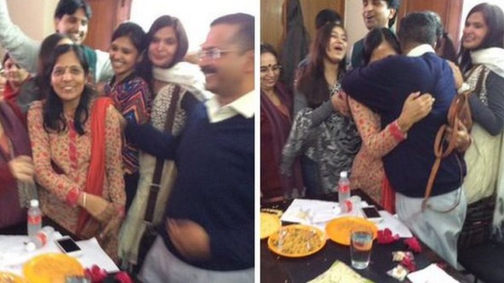 How a hug made history in India - BBC News