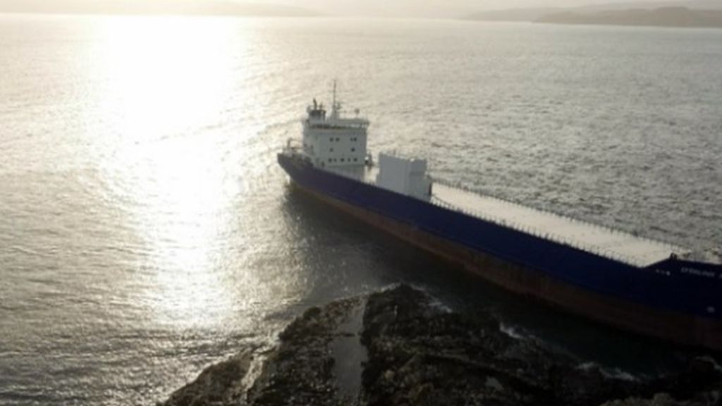 'Beached' cargo ship Lysblink Seaways refloated - BBC News