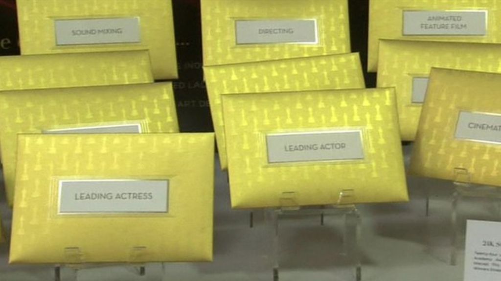 Oscars envelopes: How the winners names are kept secret - BBC News