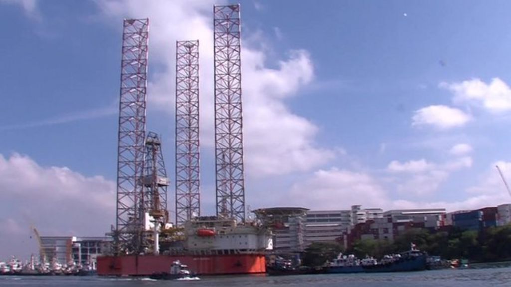 Oil rigs across south east Asia are being mothballed - BBC News