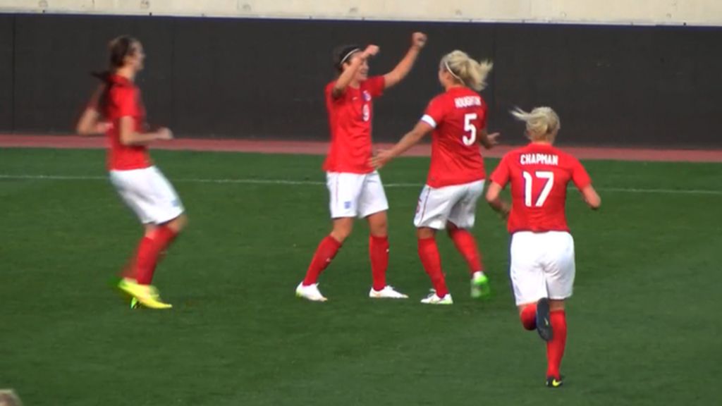 Cyprus Cup: England Jodie Taylor scores against Australia - BBC Sport