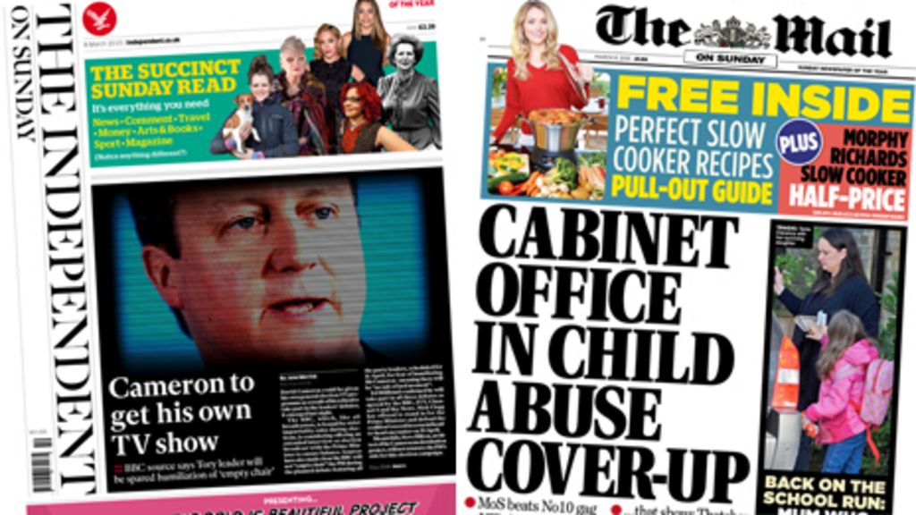 Newspaper review: 'Cameron's TV show', and extremist laws - BBC News