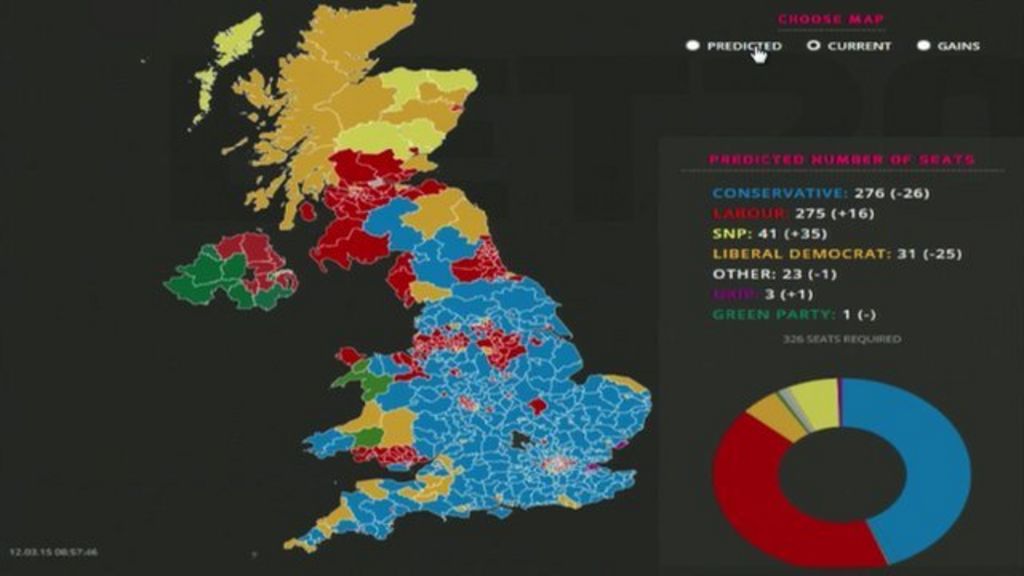 Election 2015: UK political map based on seats and bets - BBC News