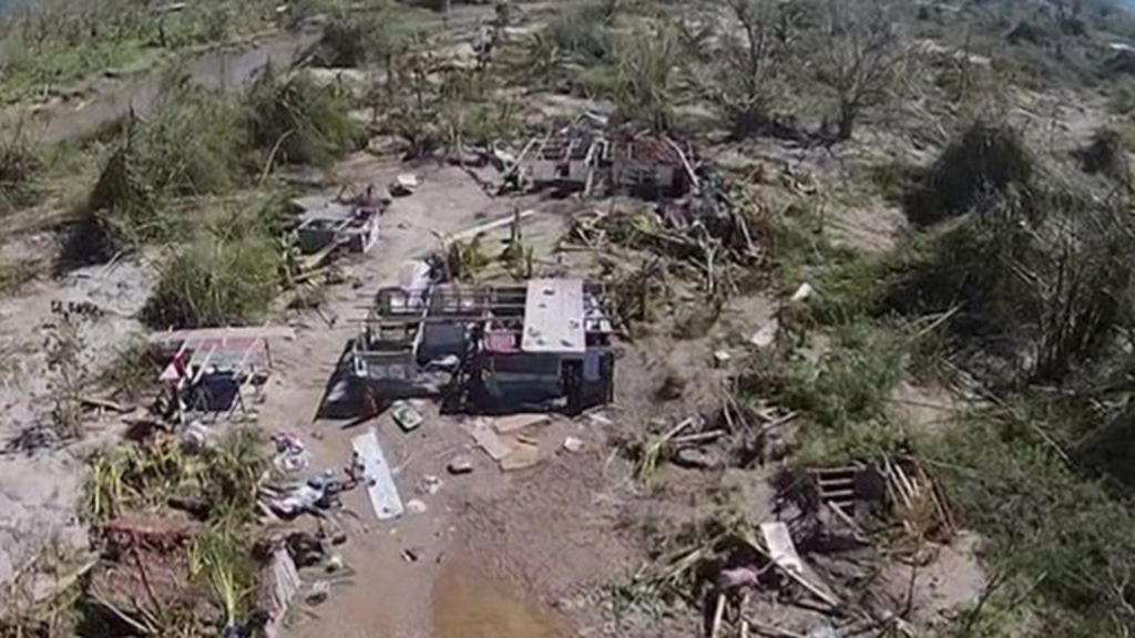 Vanuatu Cyclone: Aerial footage shows destruction of islands - BBC News