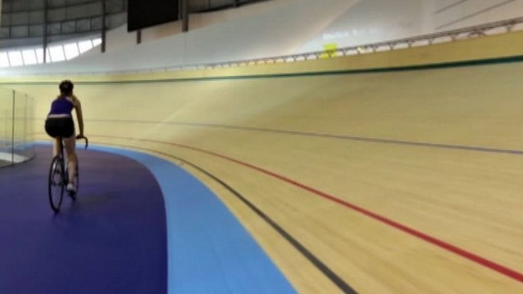 Derby velodrome: A super-fast ride around £31m cycling track - BBC Sport