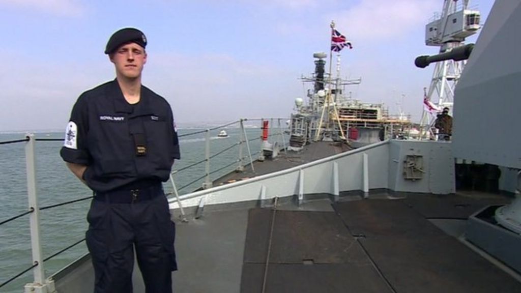 Navy receive new uniform for first time since 1945 - BBC News