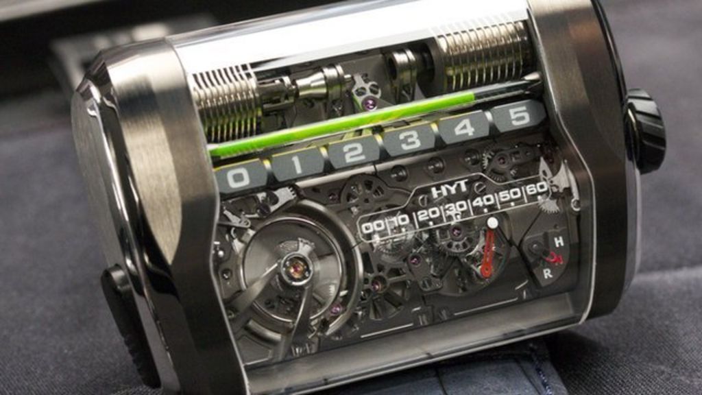 HYT watch uses sealed liquid to tell the time - BBC News