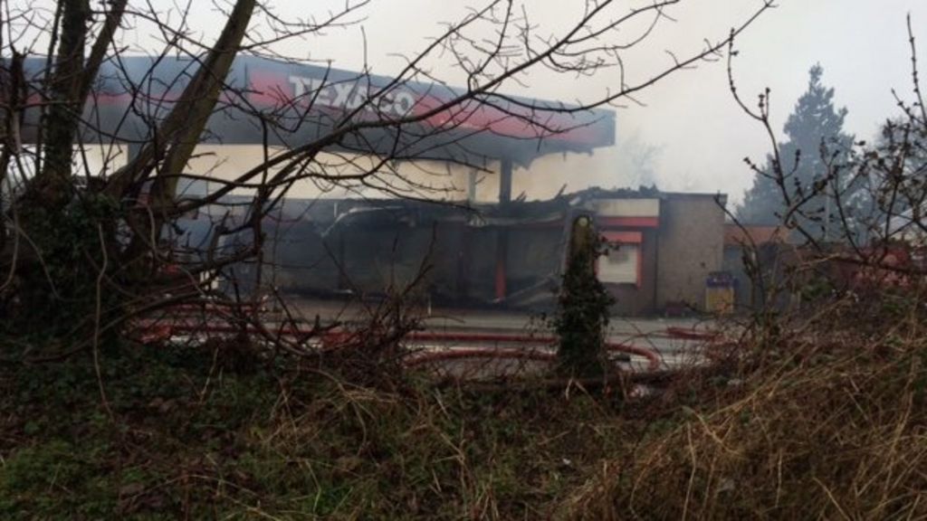 Anglesey fire: Residents evacuated following petrol station blaze - BBC ...